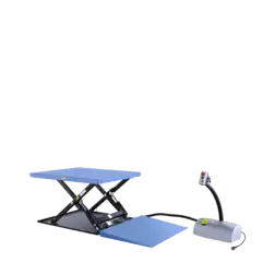 HTF-G flat electric scissor lift table - with ramp - HanseLifter
